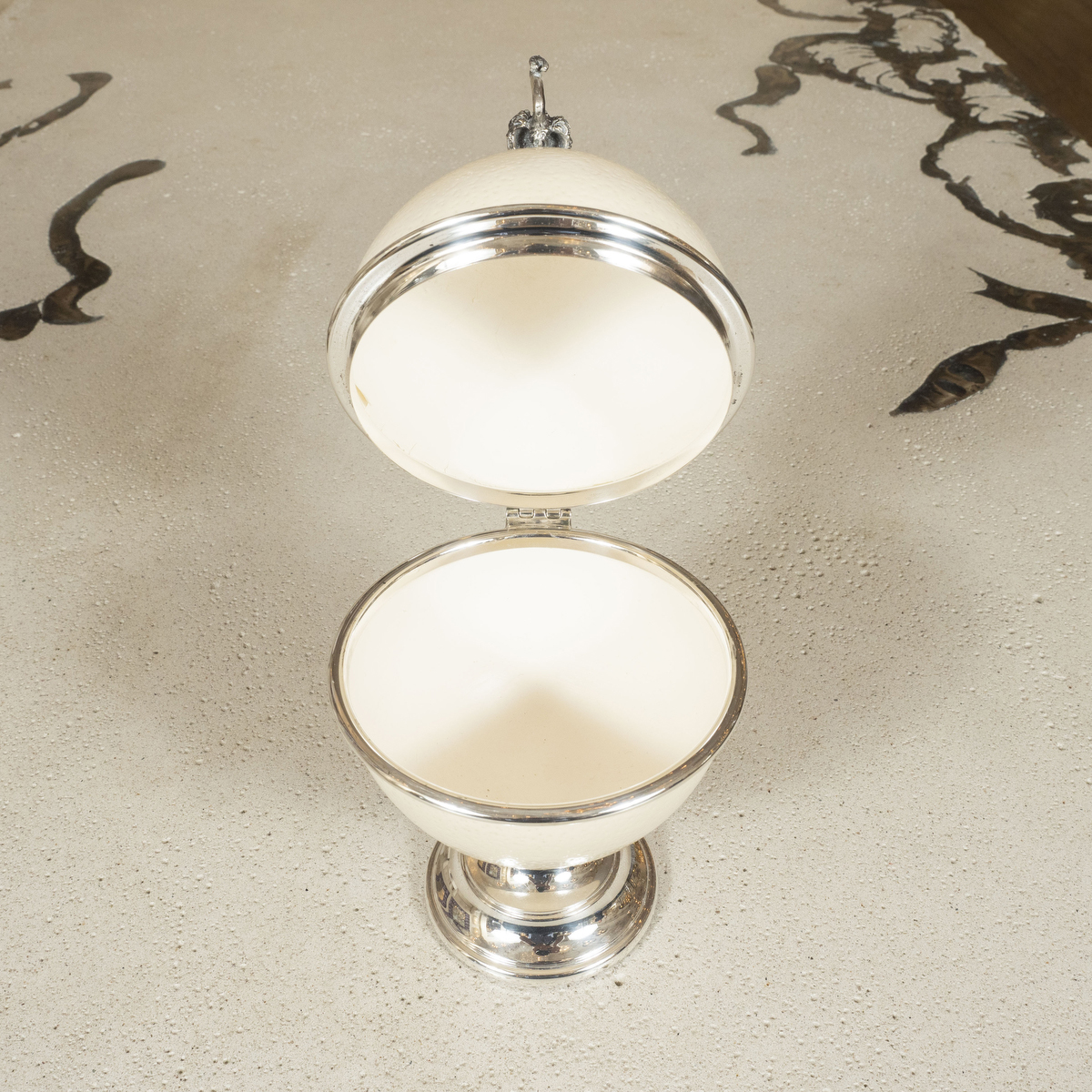 Pair of ostrich egg decorative boxes | Boxes | John Salibello