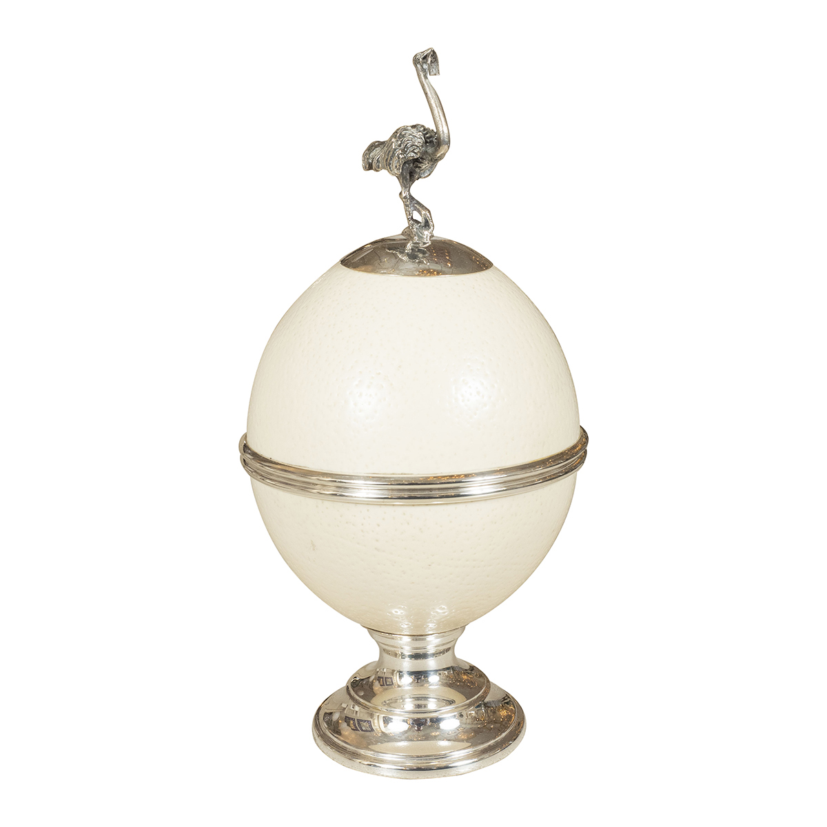 Pair of ostrich egg decorative boxes | Boxes | John Salibello