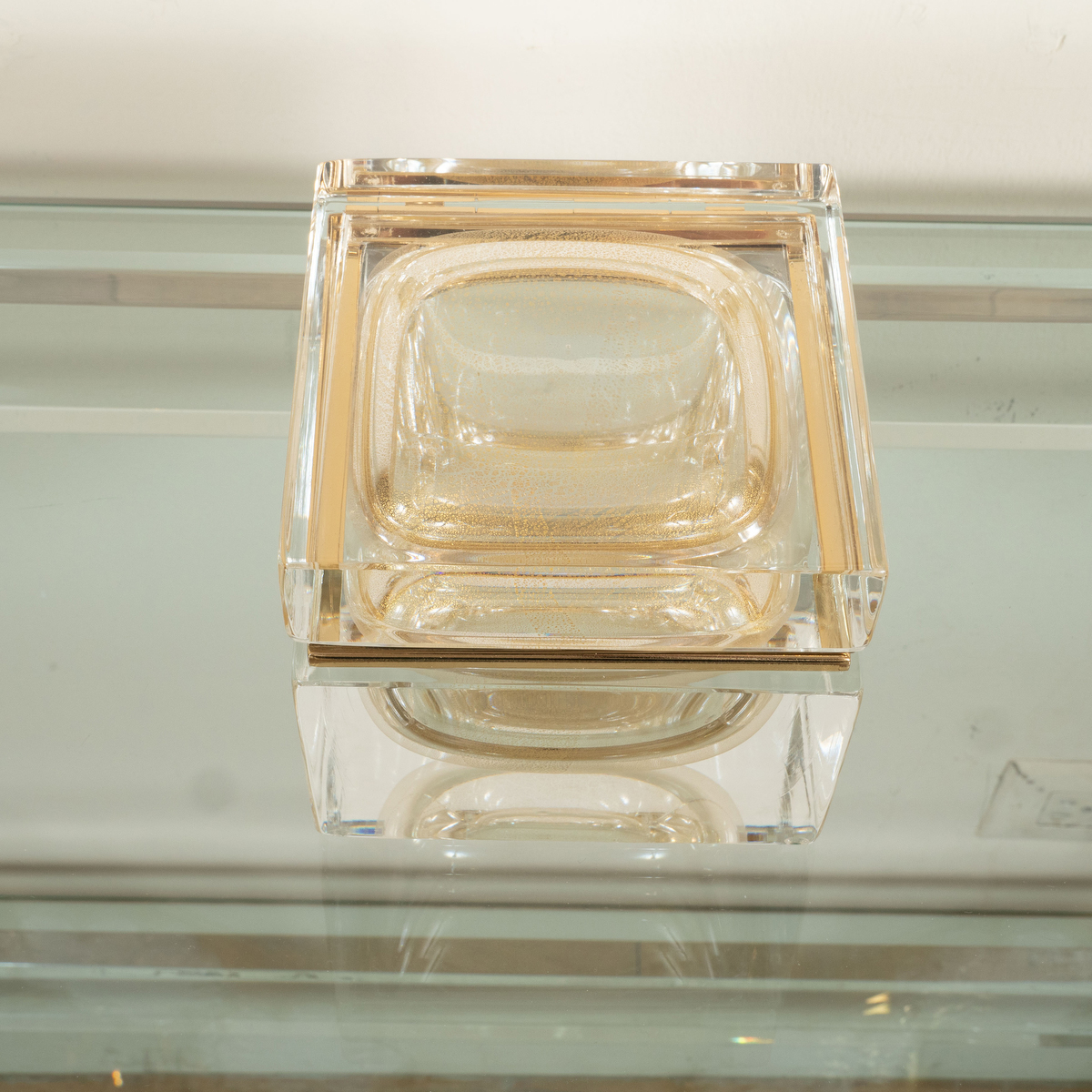 Square Murano glass box | Boxes | John Salibello