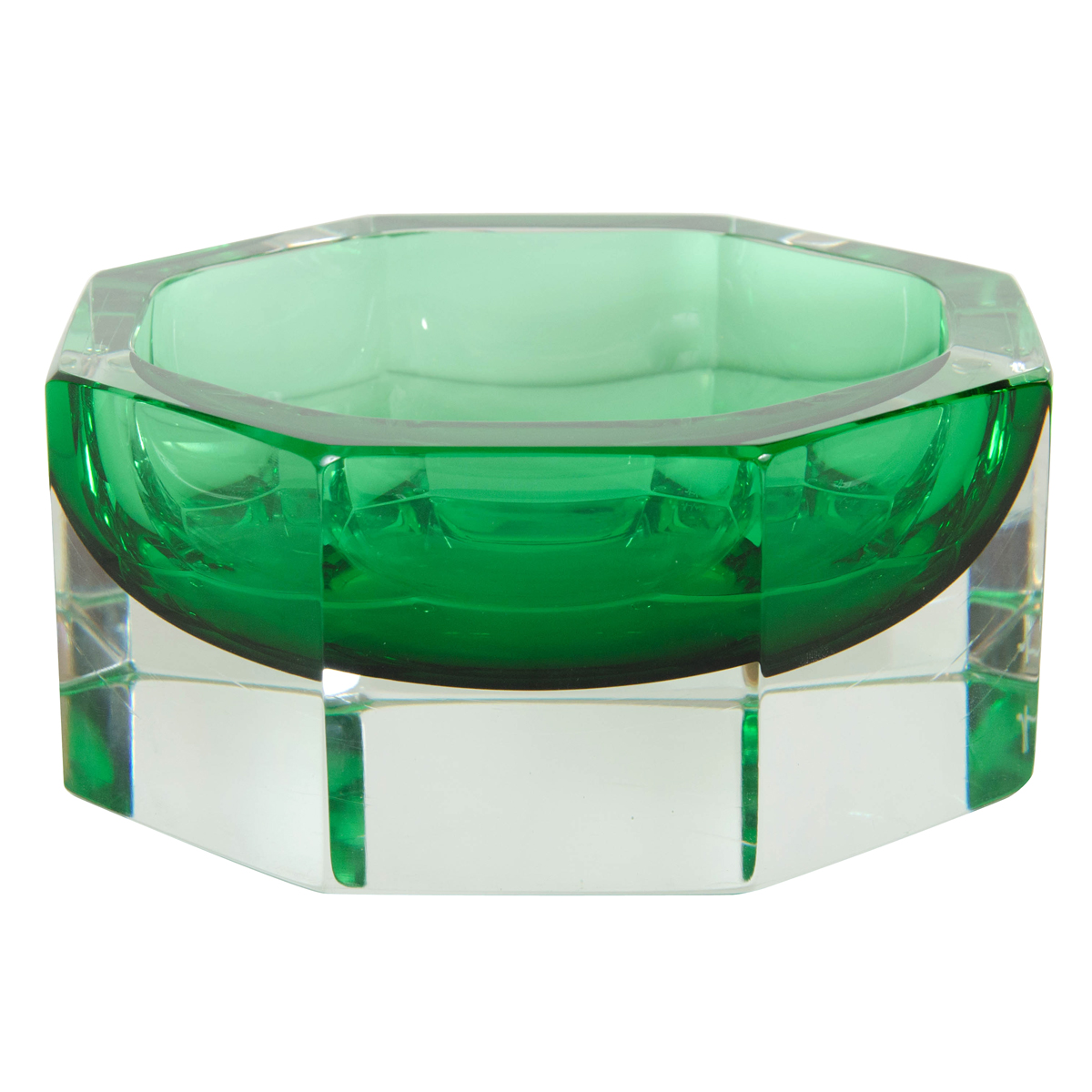 Emerald green Murano glass bowl | Bowls | John Salibello