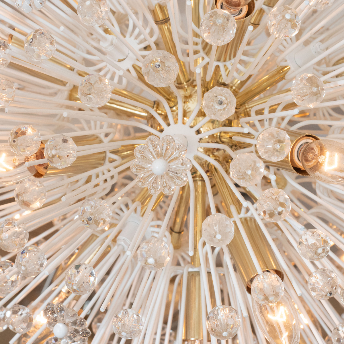 Brass starburst ceiling fixture | Chandeliers & Pendants | John Salibello
