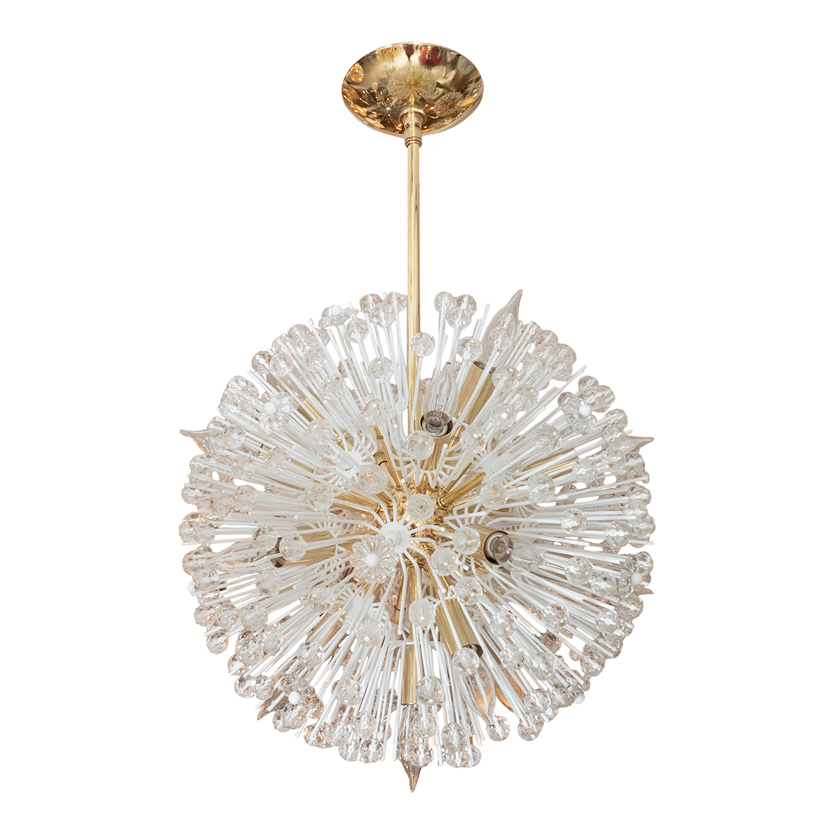 Brass starburst ceiling fixture | Chandeliers & Pendants | John Salibello