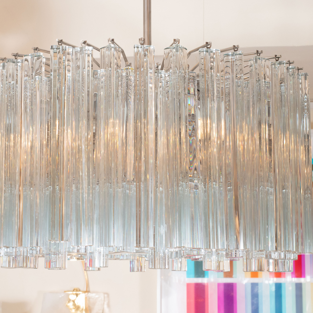 Circular glass rod ceiling fixture | Chandeliers & Pendants | John ...
